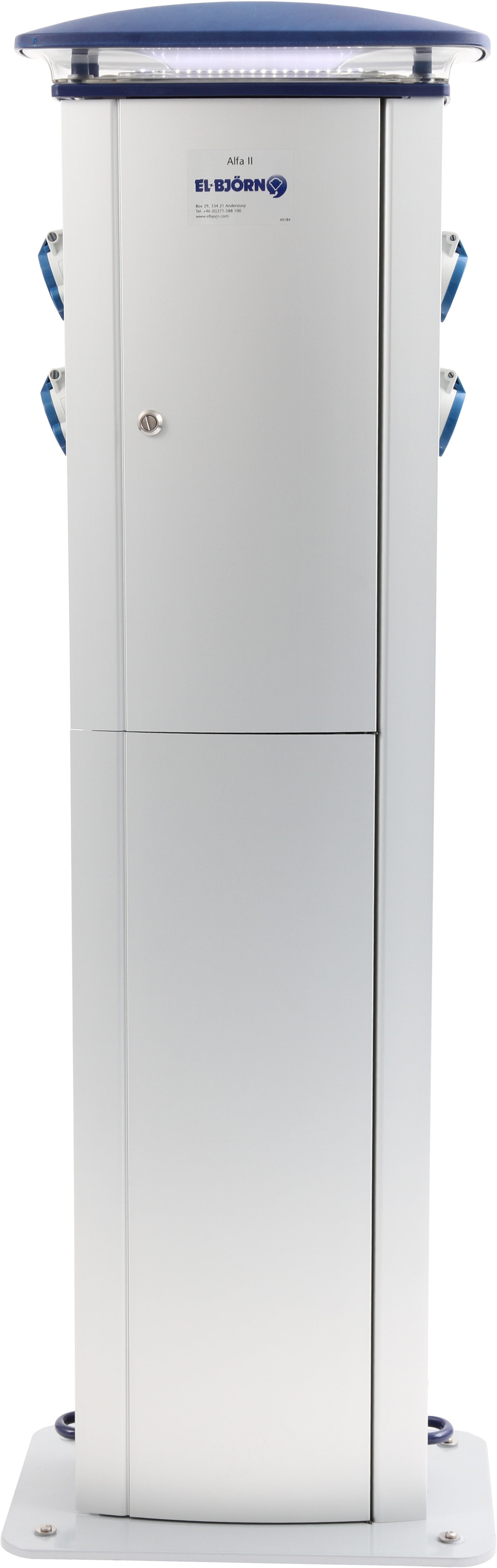 Alfa-II 400//(4)-4 EN - Power pillar with 4 sockets